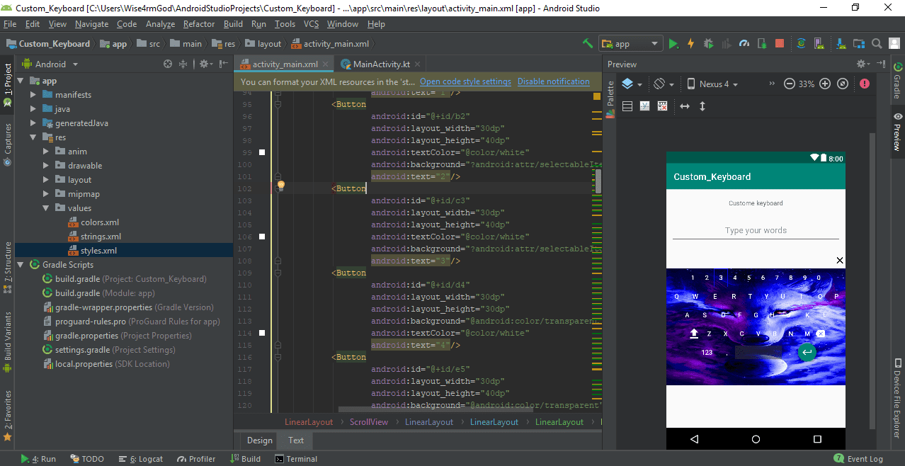How To Create An Android Custom Keyboard Using Kotlin Multiskills